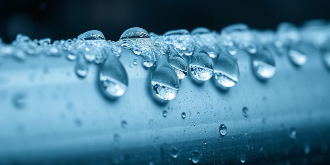 How Water Drops Form on Cold Surfaces – Sparkly Plot